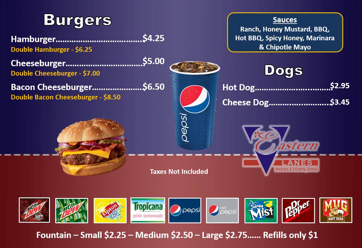 Snack Bar | Eastern Lanes | Middletown, OH 45044